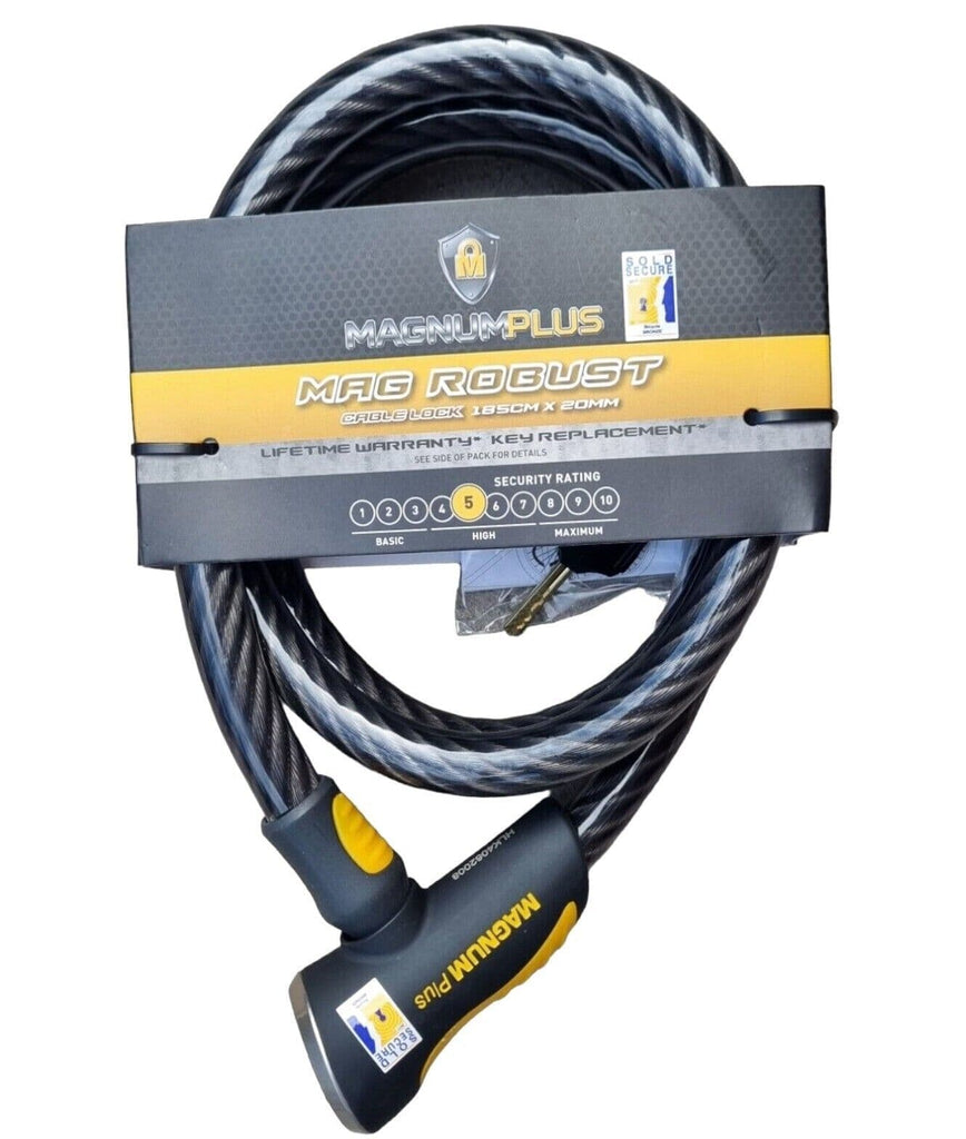 Magnum Plus Mag Robust Cable Lock 185cm x 20mm – Shyre Bikes